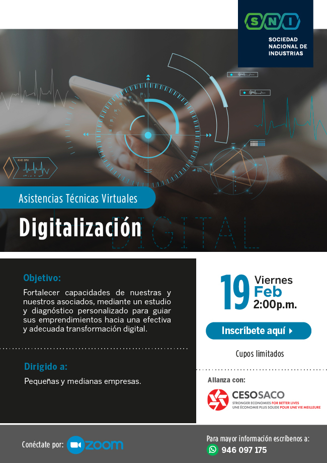 Asistencias Técnicas Virtuales: DIGITALIZACIÓN Asistencias Técnicas Virtuales: DIGITALIZACIÓN