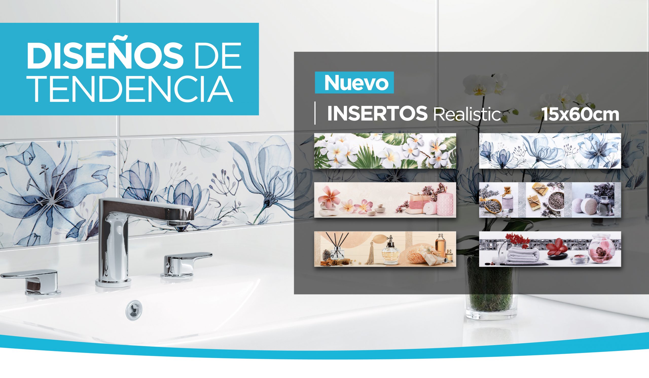 Celima: Refresca tu baños con la nueva colección de insertos