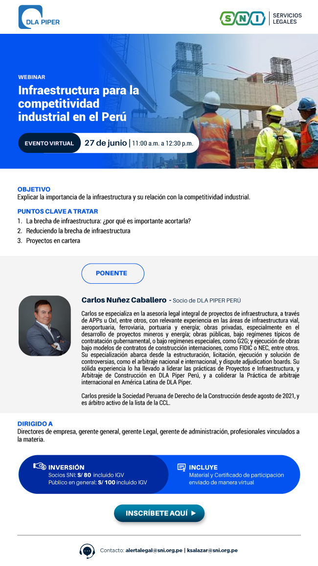 Webinar: Infraestructura para la competitividad industrial en el Perú
